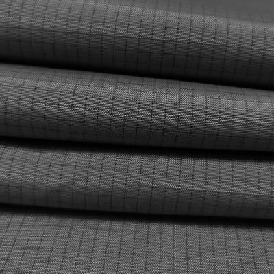 China 0.5 Grid 75D*75D Anti Static ESD Fabrics Polyester Non Static Fabric for sale