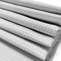 China ESD Anti-Static Cotton Twill Fabric 1.0 Strip 58/60 Inch 175GSM for Workwear for sale
