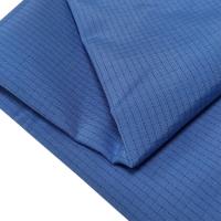 China ESD Anti-Static Cotton Twill Fabric 1.0 Strip 58/60 Inch 175GSM for Workwear for sale