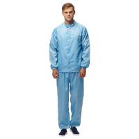China Anti Static ESD Work Suit 98% Polyester 2% Carbon Clean Room Clothes for sale