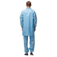 China Anti Static ESD Work Suit 98% Polyester 2% Carbon Clean Room Clothes for sale