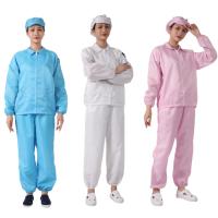 China ESD Clean Room Clothes  Worker Suit Anti Static Coverall 100D*100D for sale