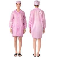 China Anti Static ESD Cleanroom Suit Long Sleeve Hooded T Shirt Pants 2.5mm for sale