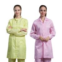 China Hooded Clean Room Anti Static Garments Polyester Dustfree ESD Workwear for sale