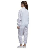 China ESD Anti Static Waterproof Coverall Lint Free Reusable Cleanroom Overall 106-109 Ohms for sale