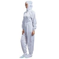 China Electronic Industry White Anti Static Garments ESD Lab coats Stand Collar for sale
