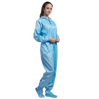 China Cleanroom 250g Ladies Anti Static Jackets ESD Comfortable Working Pants for sale