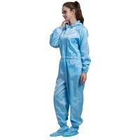 China Cleanroom 250g Ladies Anti Static Jackets ESD Comfortable Working Pants for sale