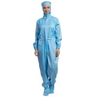 China Cleanroom 250g Ladies Anti Static Jackets ESD Comfortable Working Pants for sale