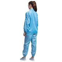 China ESD Anti Static Cleanroom Lab Coat Polyester Carbon Fiber 106-109 Ohm for sale