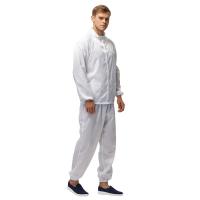 China Clearoom Workshop Hooded Anti Static Coveralls Washable PPE overalls for sale