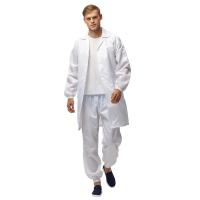 China ESD Anti Static Cloth Waterproof Garment Zippers Dustproof For Cleanroom for sale