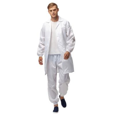 China ESD Anti Static Cloth Waterproof Garment Zippers Dustproof For Cleanroom for sale