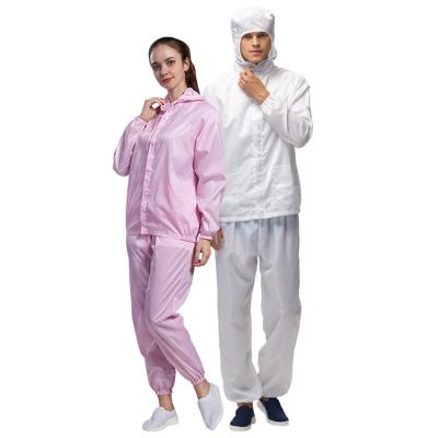 China ESD Cleanroom Anti Static Garments Apron Working Smock Polyester 100-1000 Class for sale