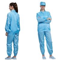 China Summer Electronic Anti Static Suit ESD Cleanroom Sterile Lab Coat for sale