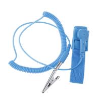 China ESD Anti Static Wrist Strap Grounding Discharge with 10mm Snap and 6ft Coil Cord for sale
