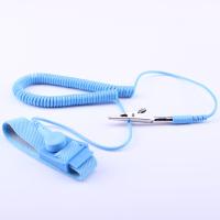 China ESD Wrist Strap Elastic with Clip 6ft Coil Cord for Sensitive Electronics Repair Tools for sale