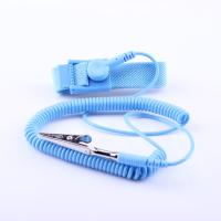 China ESD Wrist Strap Elastic with Clip 6ft Coil Cord for Sensitive Electronics Repair Tools for sale
