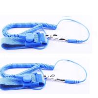 China ESD Wrist Strap 1.8m Cable Stainless Steel Anti Static Wristband 1MOhm Resistor for sale