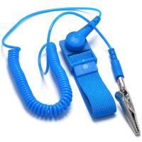 China 10mm Snap Leko Elastic Anti Static ESD Wrist Strap Band With Wireless Custom for sale