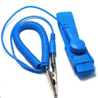 China 10mm Snap Leko Elastic Anti Static ESD Wrist Strap Band With Wireless Custom for sale