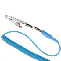 China Nylon Anti Static ESD Wrist Strap 1.8M Coil Cord 10MM Snap for Cleanroom Electronic Assembly for sale