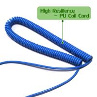 China Blue Adjustable PVC Fabric ESD Wrist Strap with 3M Coil Cord for Cleanroom for sale