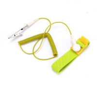 China Corded Anti static ESD Wrist Strap Spiral Cable Electrostatic Area for sale