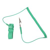 China Corded Anti static ESD Wrist Strap Spiral Cable Electrostatic Area for sale