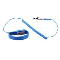 China 3meters Line Elastic ESD Wrist Band Safe PU Anti Static Strap for sale