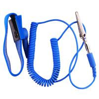 China Anti Static ESD Wrist Strap Ground Strap With Alligator Clip Wire for sale