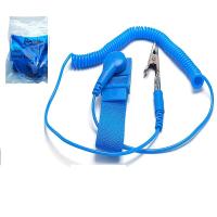 China Conductive Nylon Elastic ESD Wrist Band Anti Static Bracelet Grounding Cord 1.8m for sale