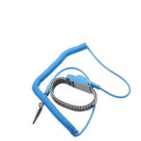 China Cleanroom Conductive Anti Static ESD Wrist Strap PU Line Snap 10mm for sale
