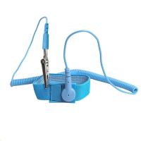 China 1.8m Anti Static ESD Wrist Strap Magic Tape PU PVC For Static Discharge for sale