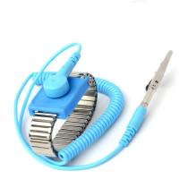 China 1.8m Anti Static ESD Wrist Strap Magic Tape PU PVC For Static Discharge for sale