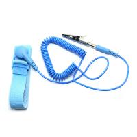 China 1.8m Adjustable Anti Static ESD Wrist Strap Guard Elastic LEKO Alligator Clip for sale