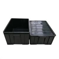 China ESD OEM Anti Static Container Plastic Custom Pallet Circulation Black for sale