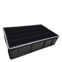 China ESD OEM Anti Static Container Plastic Custom Pallet Circulation Black for sale