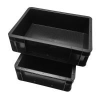 China ESD Conductive Plastic Boxes Black Antistatic Corrugated Tote Box for sale