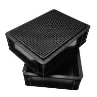 China ESD Conductive Plastic Boxes Black Antistatic Corrugated Tote Box for sale