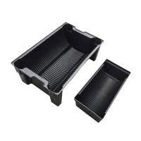 China Fairtech ESD Storage Bin SMT Rack Black PCB Packing Plastic ESD Safe Bins for sale