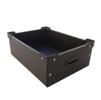 China Cleanroom ESD Safe Plastic Box 195x130x90mm Anti Static Protection Recycle for sale