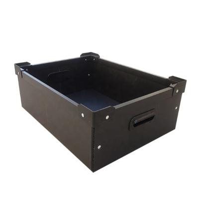 China Cleanroom ESD Safe Plastic Box 195x130x90mm Anti Static Protection Recycle for sale