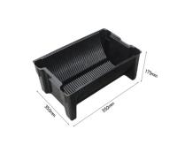 China Cleanroom ESD Safe Plastic Box 195x130x90mm Anti Static Protection Recycle for sale