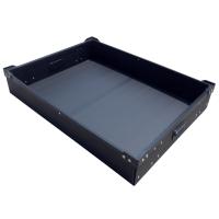 China ESD Safe SMT Rack Plastic Box Conductive PCB Component Storage Bin 300x200x150mm for sale