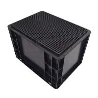 China Black Antistatic ESD Corrugated Plastic Box Non Toxic With Lid for sale
