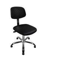 China AntiStatic ESD Ergonomic Lab Stool Aluminum ESD Chair with Wheels 480-620mm Height for sale