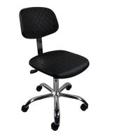 China AntiStatic ESD Ergonomic Lab Stool Aluminum ESD Chair with Wheels 480-620mm Height for sale