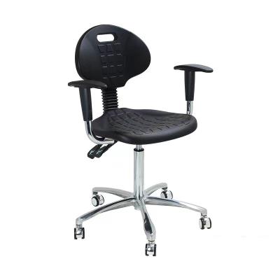 China Anti Static ESD Hospital Chair with Armrest PU Leather Dental Lab Chair 31x35x40-65cm for sale