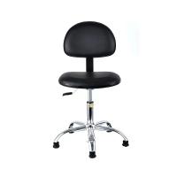 China Swivel Round Anti Static Lab Chair Pu Rotatable ESD Work Chair For School for sale